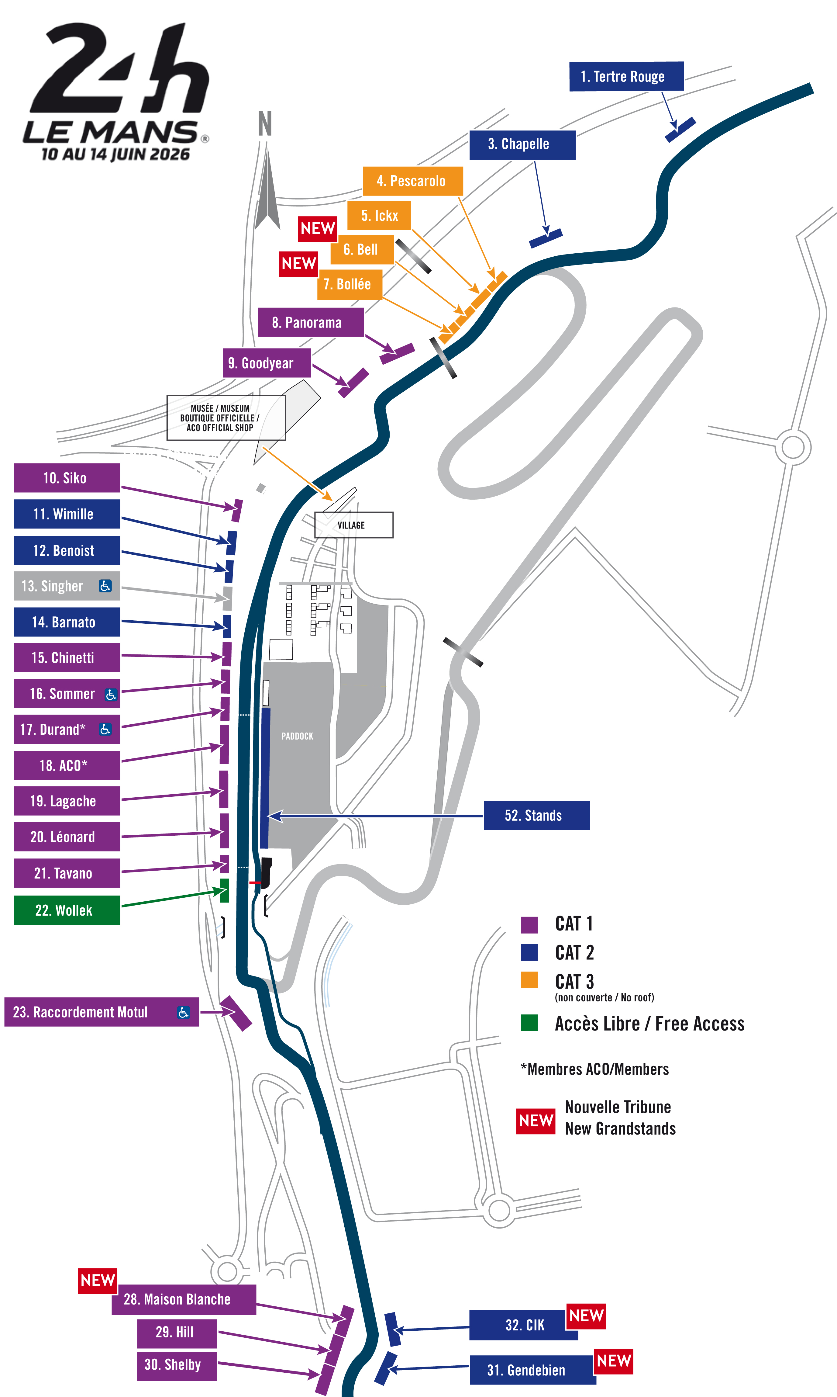 Le Mans 24hr ACO. Circuit Maps, Race Tickets, Camping, Hospitality ...